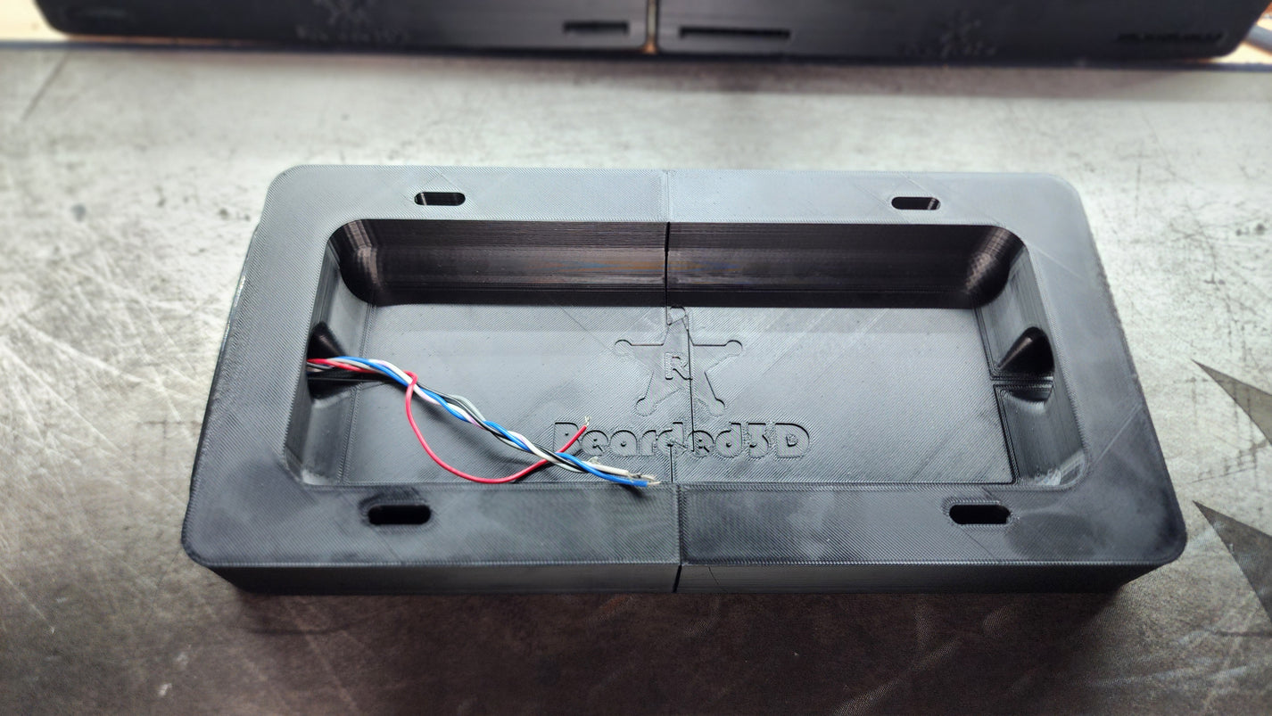 Vertical Side License Plate Mount – Bearded 3D